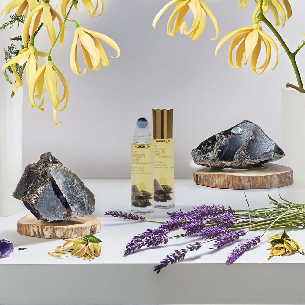 The Fountain of Youth Elixir plus OBSIDIAN with SANDALWOOD, LAVENDER a